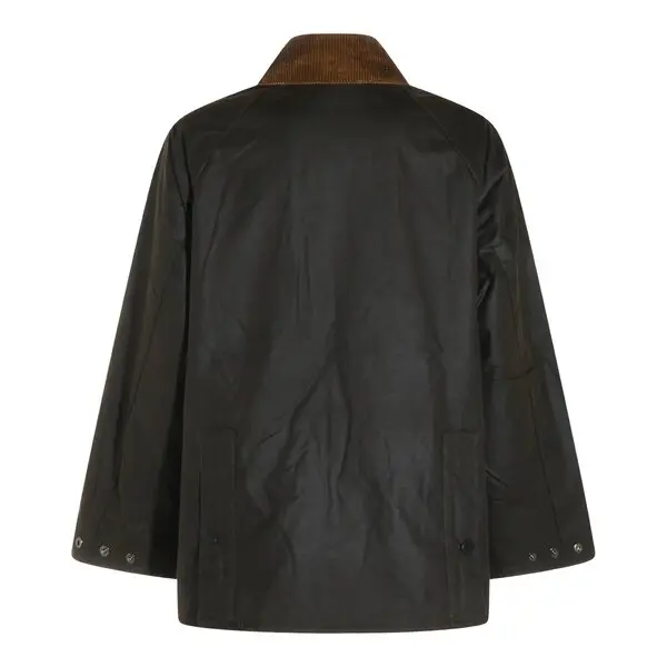 Barbour Corduroycollar Waxed Cotton Field Jacket