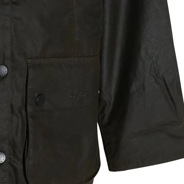 Barbour Corduroycollar Waxed Cotton Field Jacket