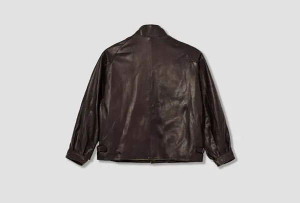 A.PRESSE Leather Driving Jacket