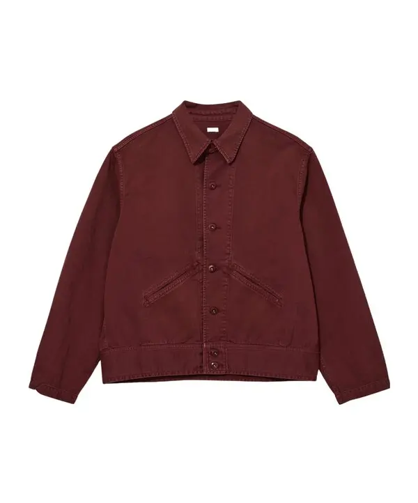 A.PRESSE Retro Medical Jacket - Wine Red
