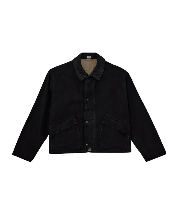 A.PRESSE Retro Collared Jacket - Black