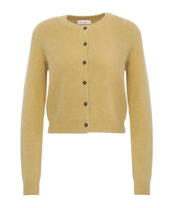 ROBERTO COLLINA Buttoned Knitted Cardigan - Nude