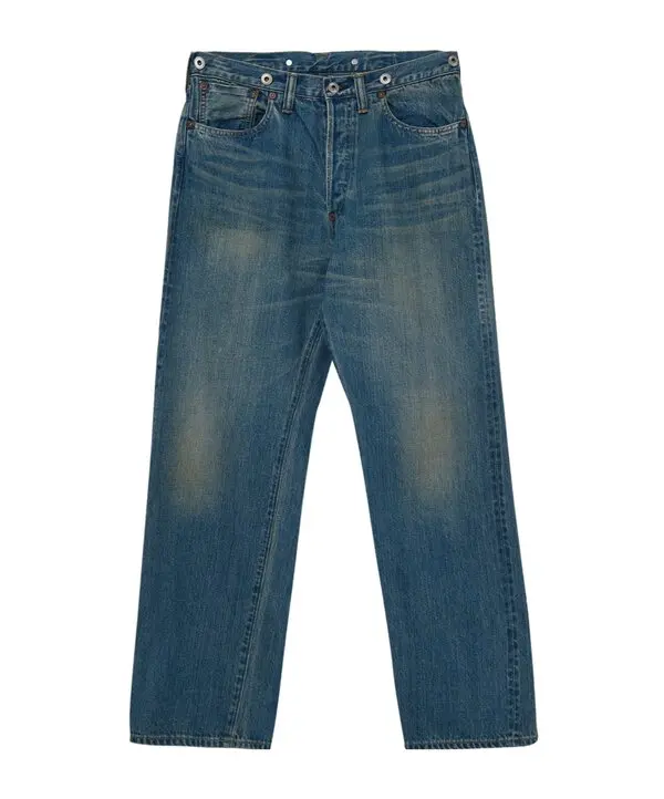 A.PRESSE Washed Jeans - Blue