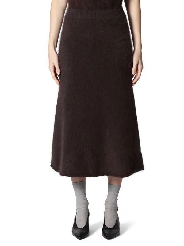 ROBERTO COLLINA Knitted Midi Skirt