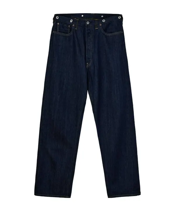 A.PRESSE Washed Wide-leg Jeans - Indigo