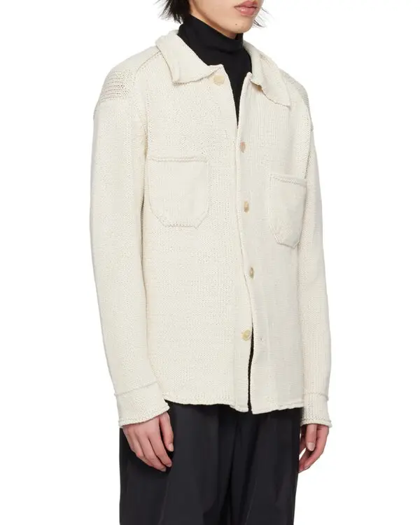 Auralee Long Sleeve Cotton Cardigan