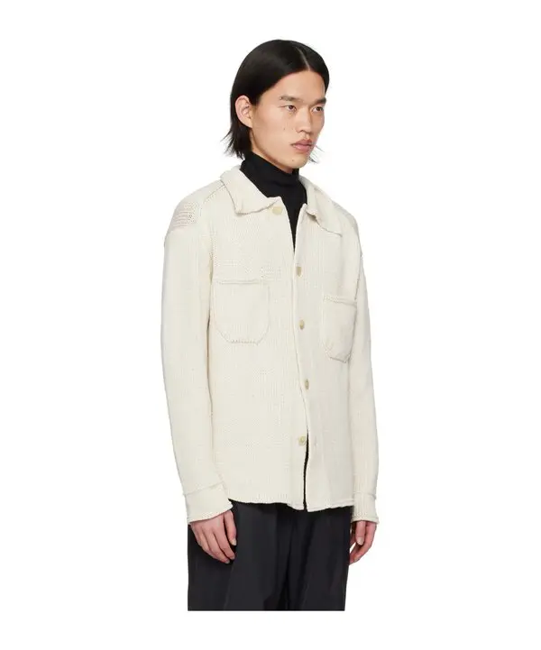 Auralee Long Sleeve Cotton Cardigan