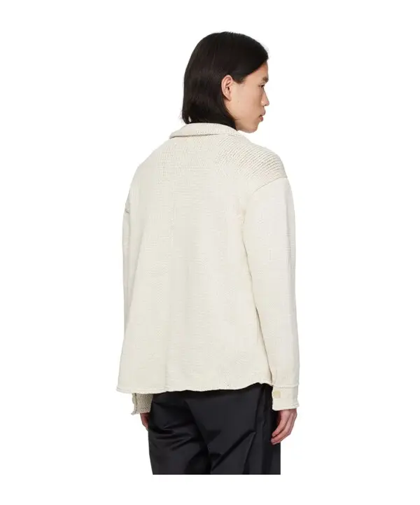 Auralee Long Sleeve Cotton Cardigan