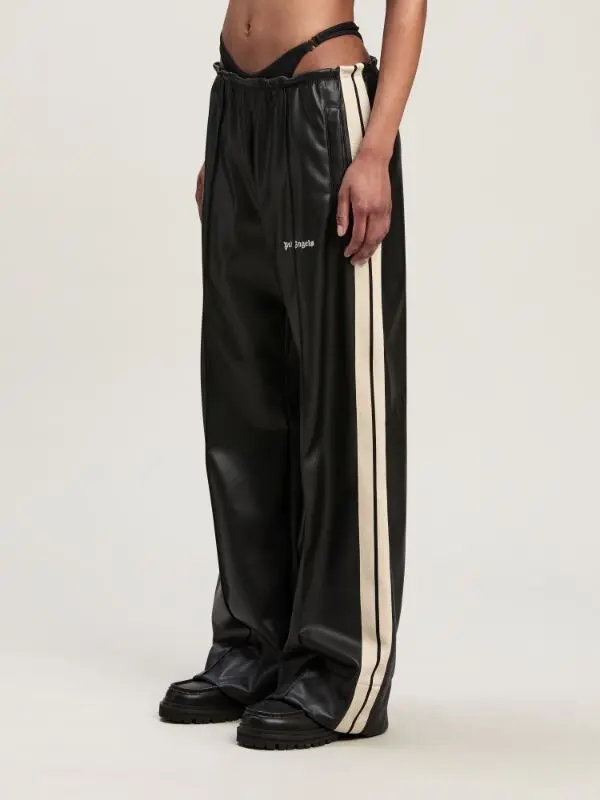Palm Angels Logo Embroidered Elastic Waist Track Pants