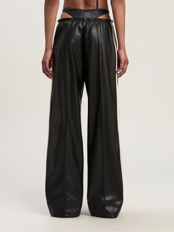 Palm Angels Logo Embroidered Elastic Waist Track Pants