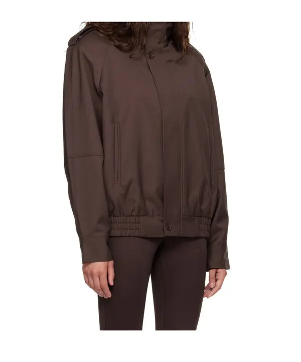 THE FRANKIE SHOP Twill Bomber Jacket