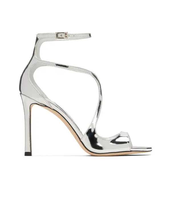 JIMMY CHOO Azia 95 High Heel Sandals - Silver