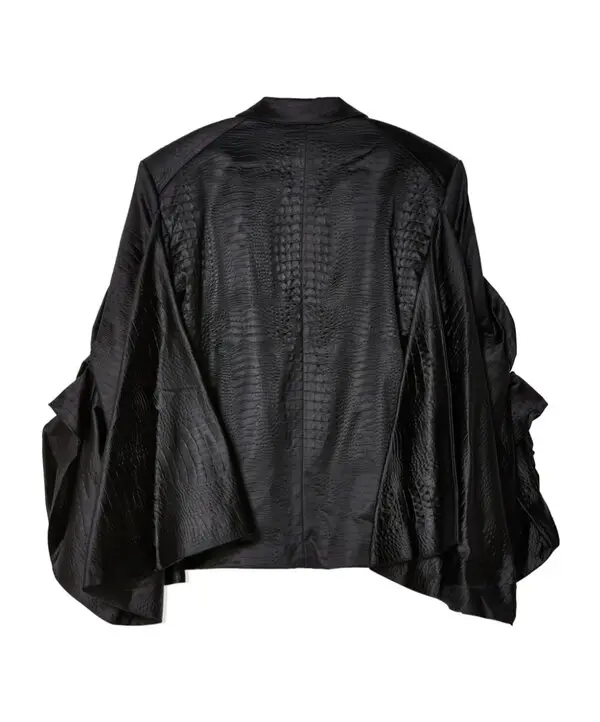 Junya Watanabe Double-breasted Croc-effect Blazer