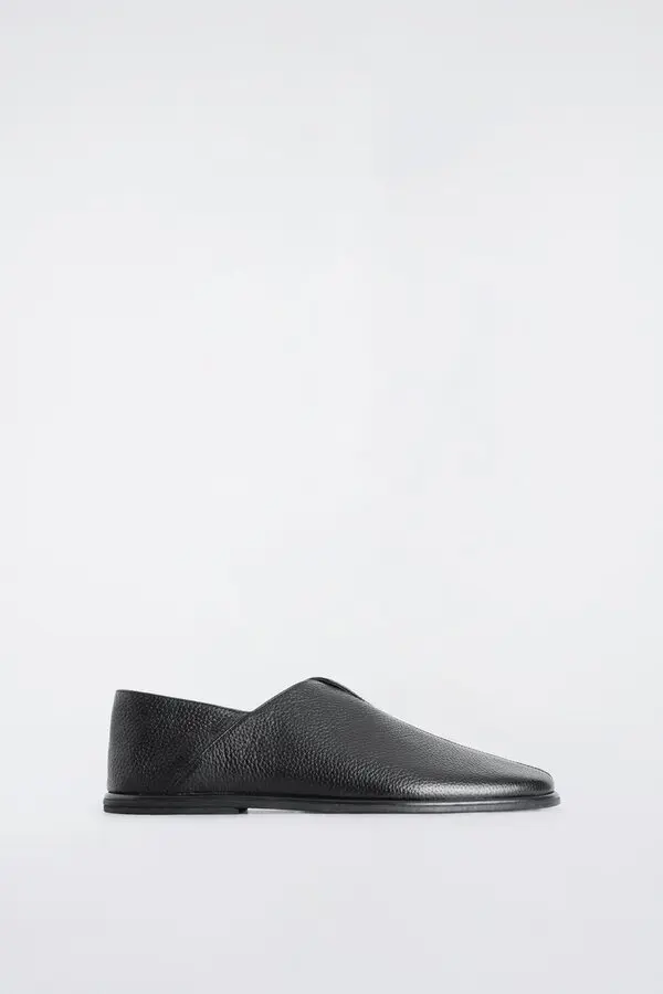 Cos Leather Mules - Black