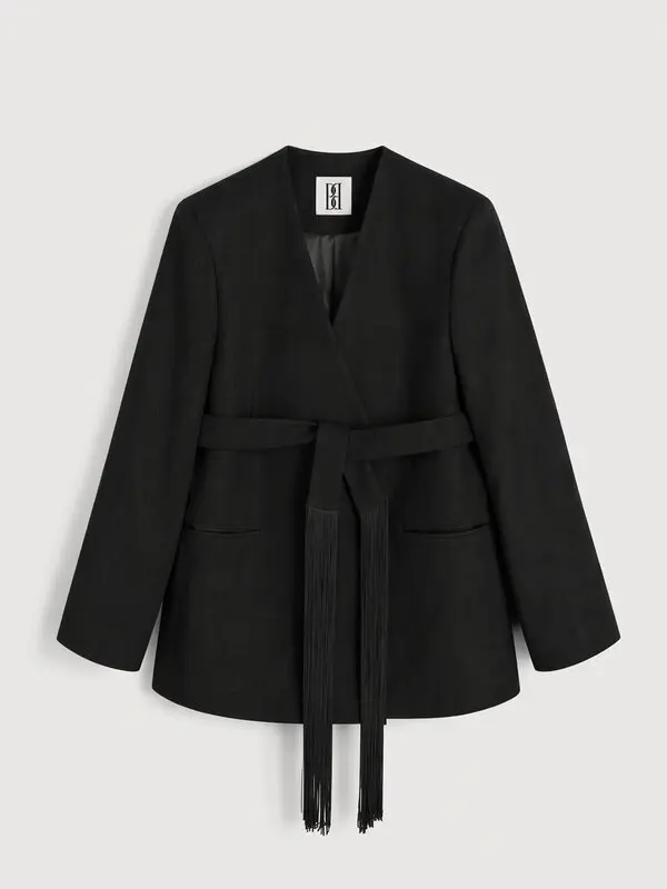 BY MALENE BIRGER Emma Wool Blazer - Black
