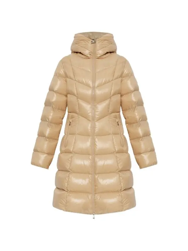 Moncler Marusse Long Down Jacket - Beige