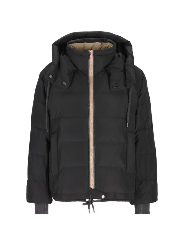 Brunello Cucinelli Hooded Down Jacket - Black