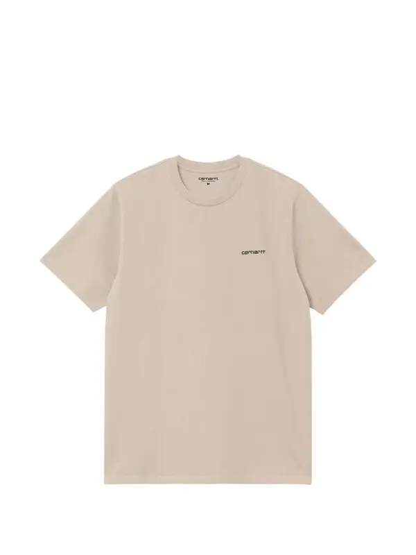 Carhartt Work In Progress Logo Cotton T-shirt - Beige