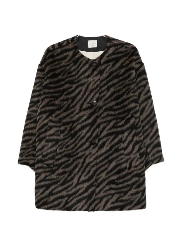ALYSI Wool Coat - Black