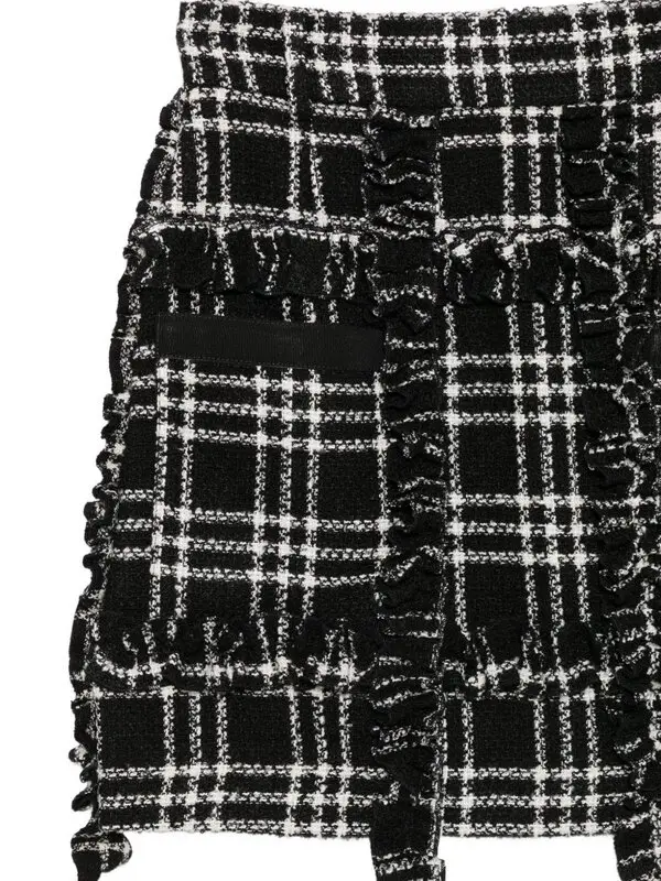 ALESSANDRO ENRIQUEZ Checked Short Skirt
