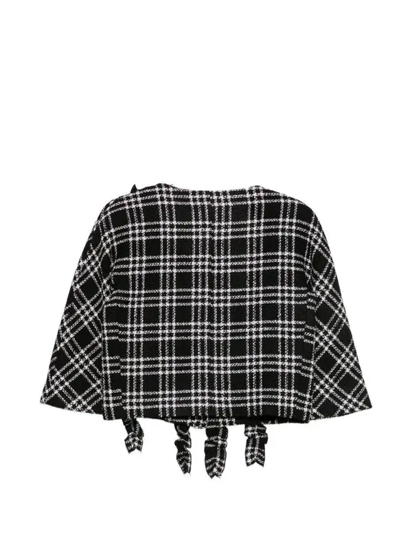 ALESSANDRO ENRIQUEZ Checked Short Jacket