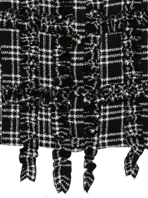 ALESSANDRO ENRIQUEZ Checked Short Jacket