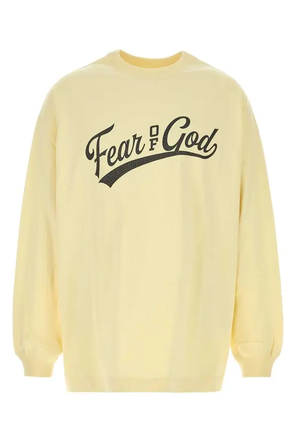Fear Of God Oversize Cotton T-shirt - Yellow