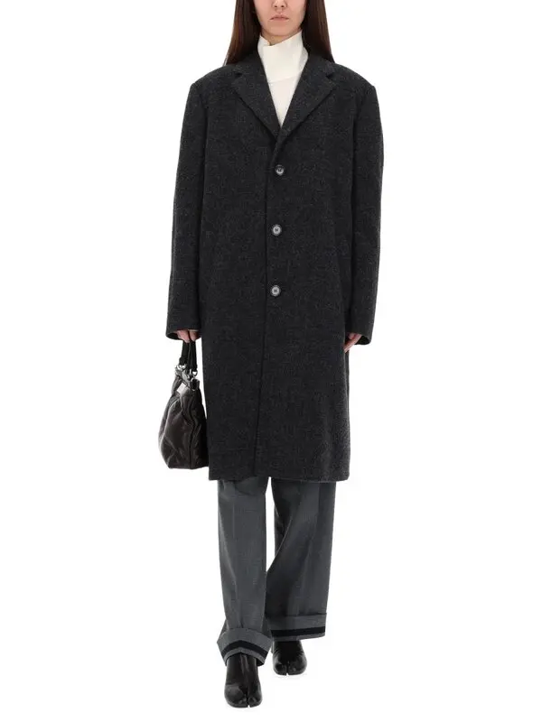 MAISON MARGIELA Wool-blend Long Coat - Grey