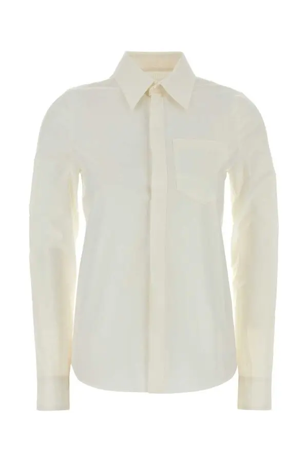 MAISON MARGIELA Poplin & Stretch Knit Shirt For - White