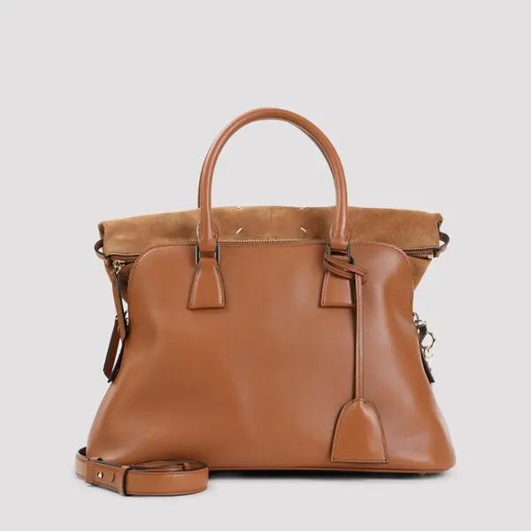 MAISON MARGIELA 5ac Soft Medium Leather Shoulder Bag, 26cm X 35cm X 17cm - Brown