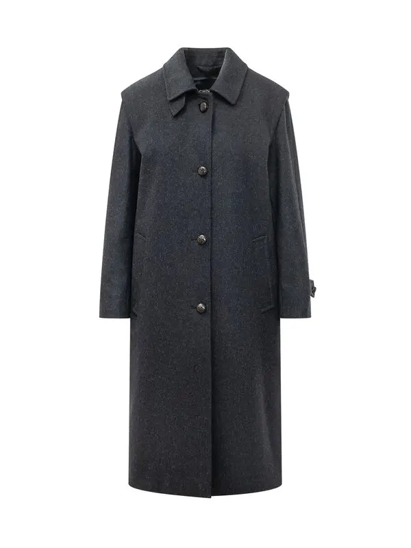SCHNEIDERS Longline Overcoat With Button Detail