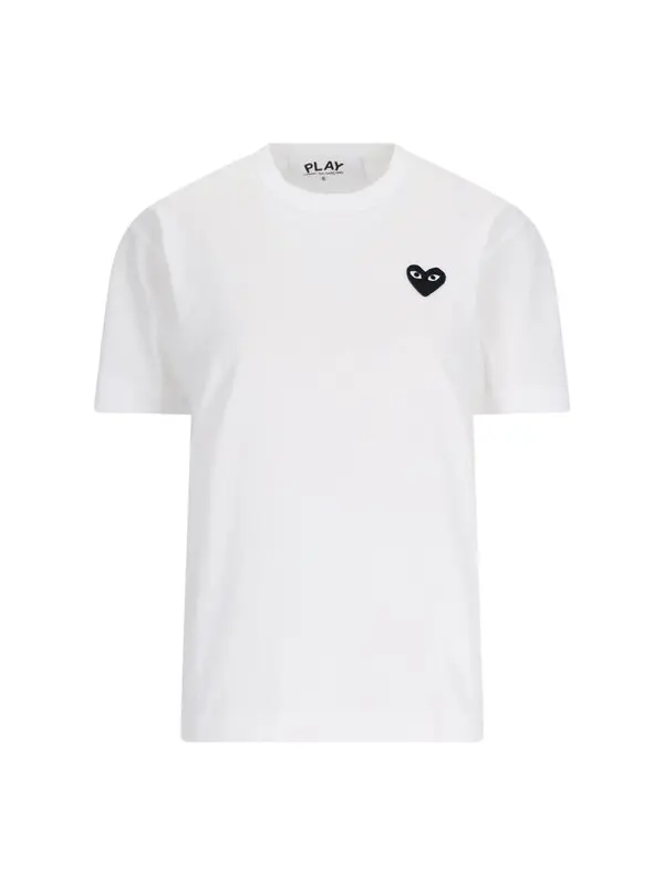 Play Comme Des Garcon Play Heart Logo T-shirt - White