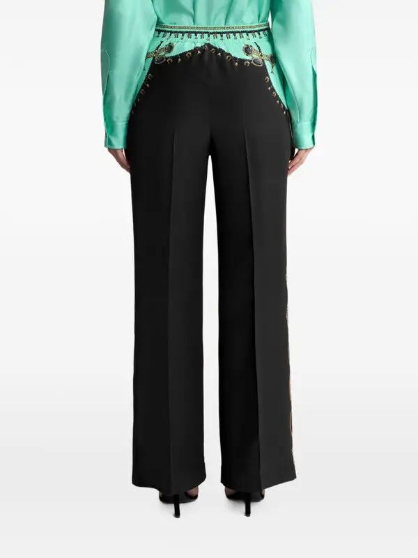 Etro Printed Silk Trousers