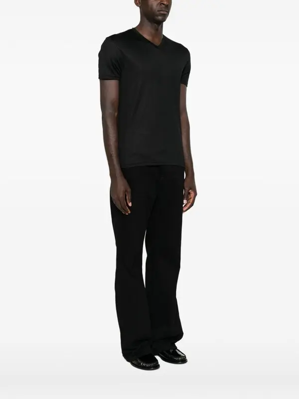 Gucci Silk V-necked T-shirt