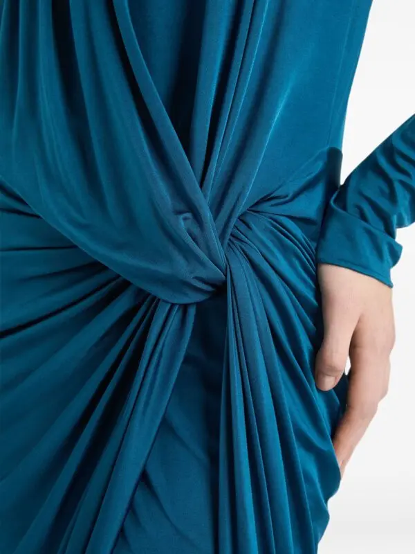 Balmain Draped Midi Dress