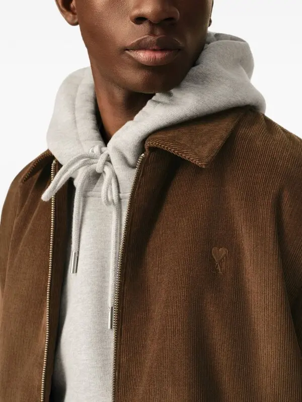 AMI Paris Velvet Cotton Blouson Jacket