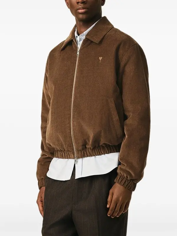 AMI Paris Velvet Cotton Blouson Jacket
