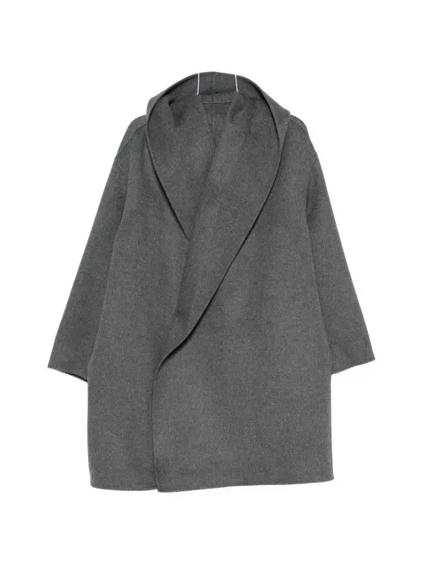 TOTEME Wool Hooded Coat - Grey