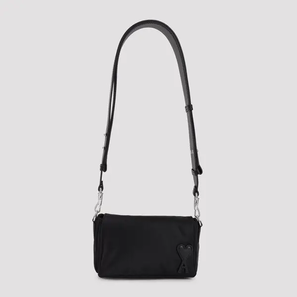 AMI Paris Mini Marcel Polyamide Shoulder Bag