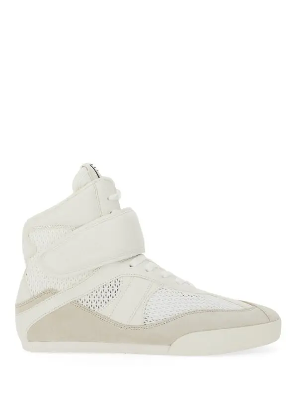 Chloé Kick Mini Leather Ankle Sneaker - Ivory