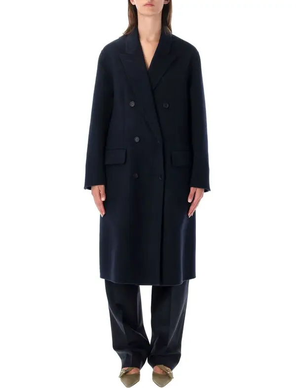 Prada Double-breasted Wool Cashmere Tailored Coat