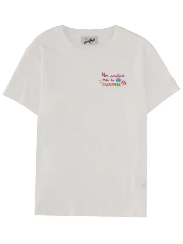 MC2 SAINT BARTH Crewneck T-shirt With Embroidery
