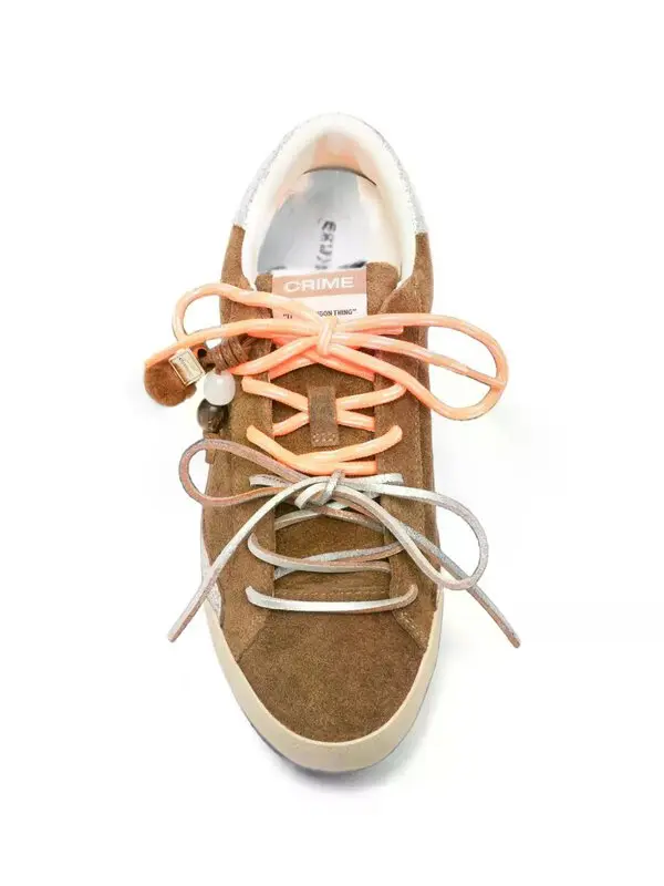 CRIME LONDON Sneakerina Leopard-print Suede Sneakers