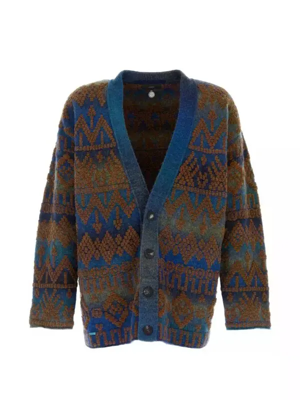 Alanui Western Beat Embroidered Cardigan - Brown