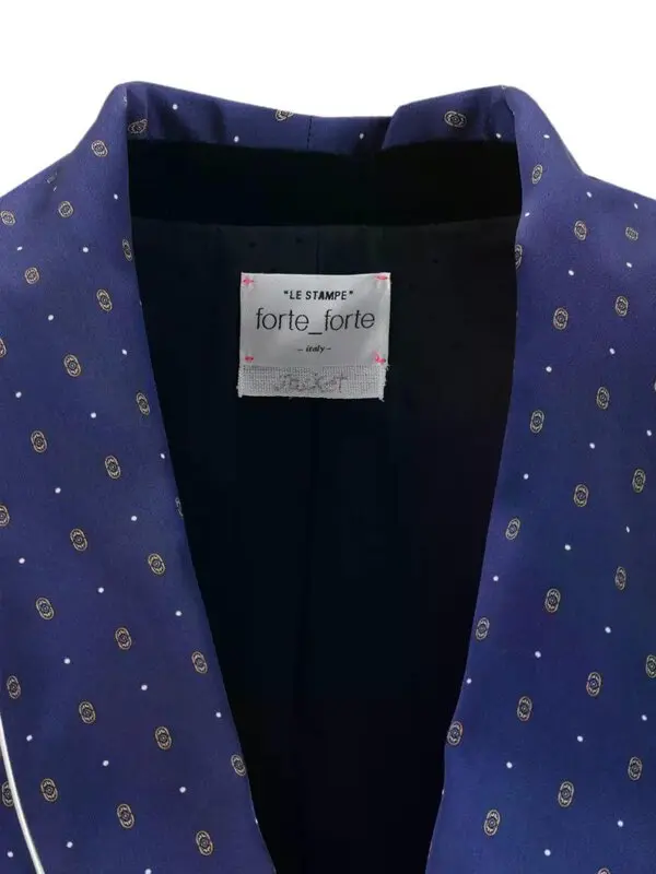 FORTE_FORTE Patterned Belted Robe