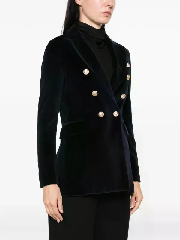 CIRCOLO 1901 Double-breasted Velvet Blazer