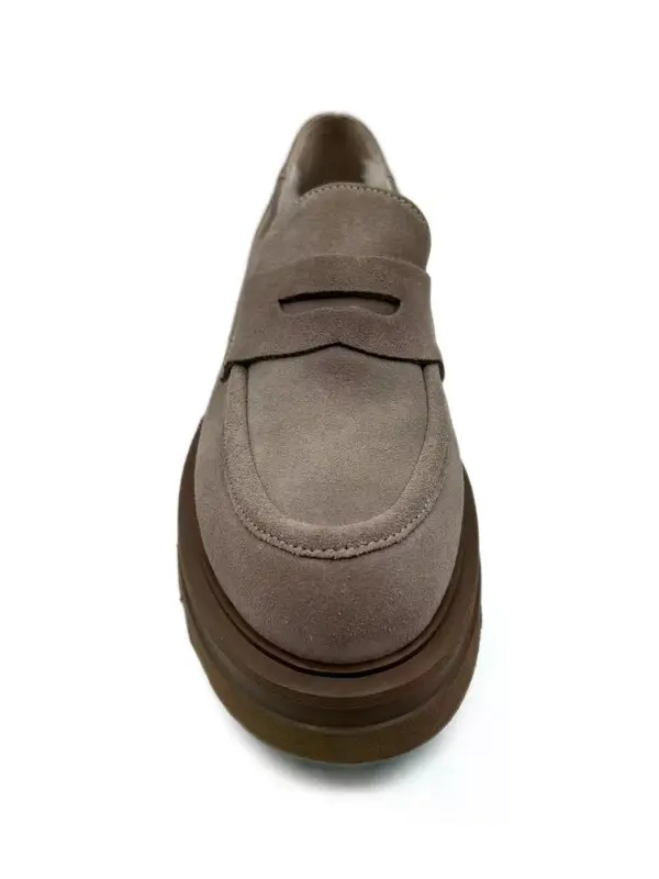 PATRIZIA BONFANTI Karo Suede Loafers