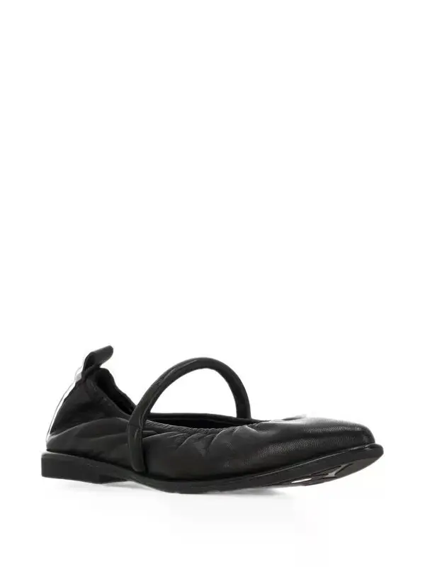 Ash Bella Pointed-toe Elasticated Ballet Flats - Black
