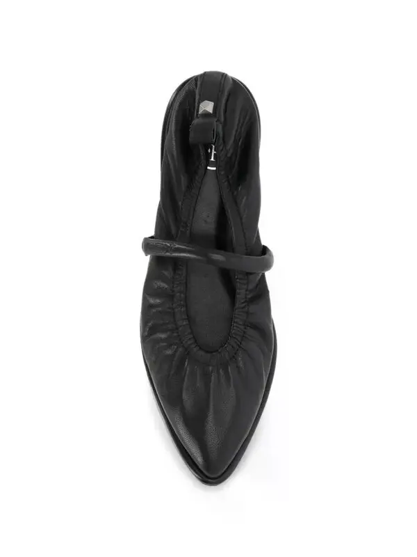 Ash Bella Pointed-toe Elasticated Ballet Flats