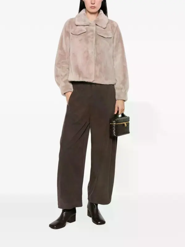 BOMBOOGIE Faux-fur Pocket-detail Jacket
